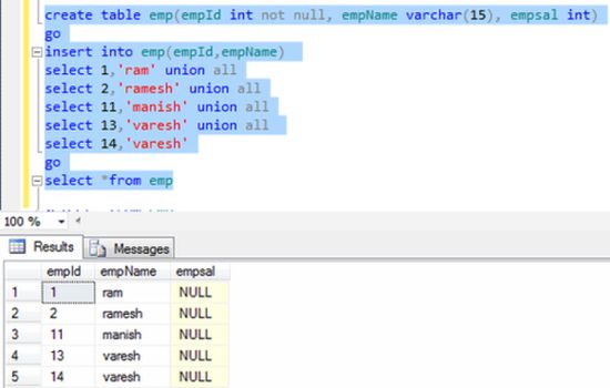 Add primary key in table in SQL Server 2012